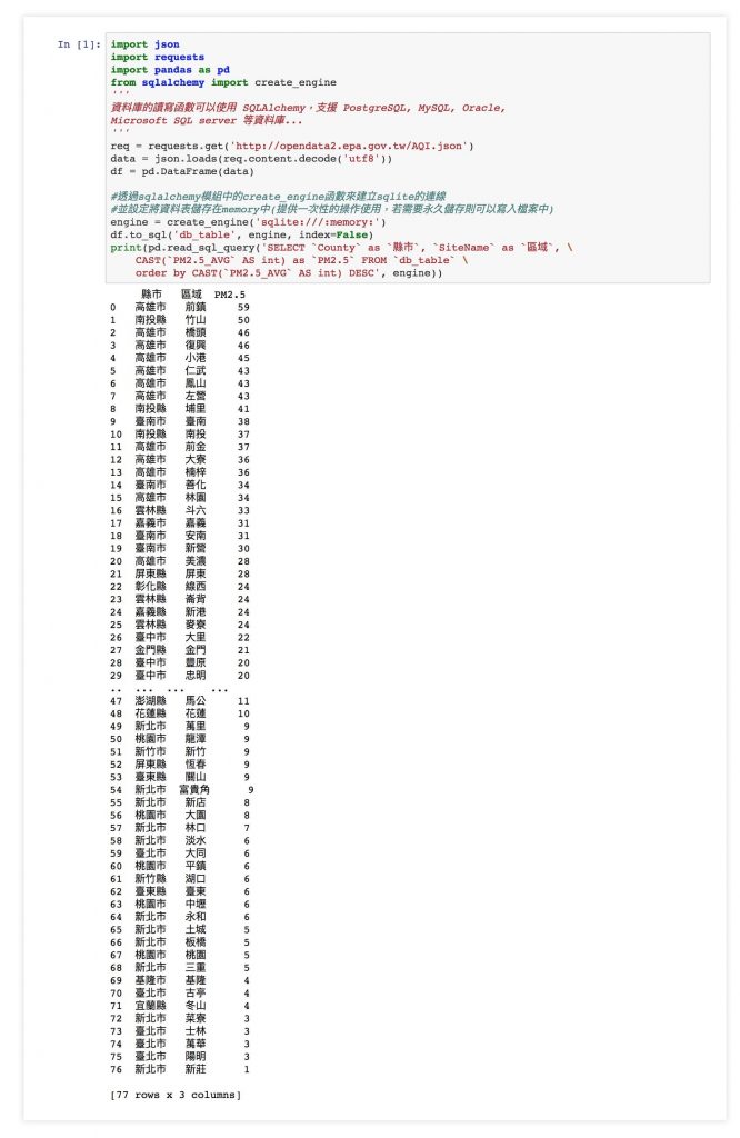 Python範例 彙整 - 台大系統訓練班課程網頁 (林奇賦)